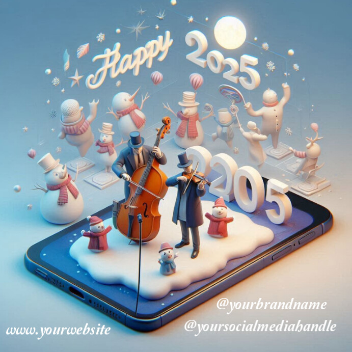 3D Instagram 2025 Post Template | PosterMyWall
