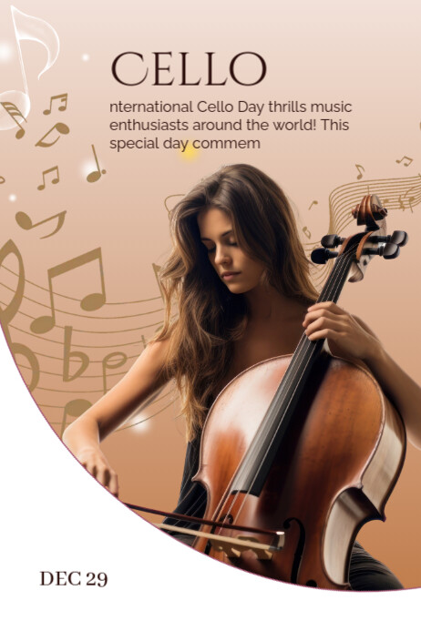 Copy of 3d International Cello Day Poster | PosterMyWall