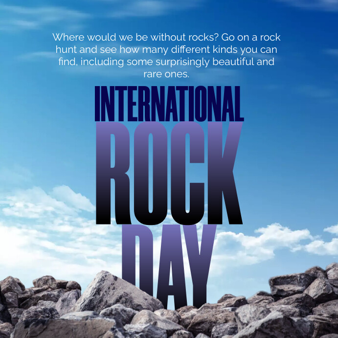 Copy of 3d International Rock Day Instagram Post | PosterMyWall