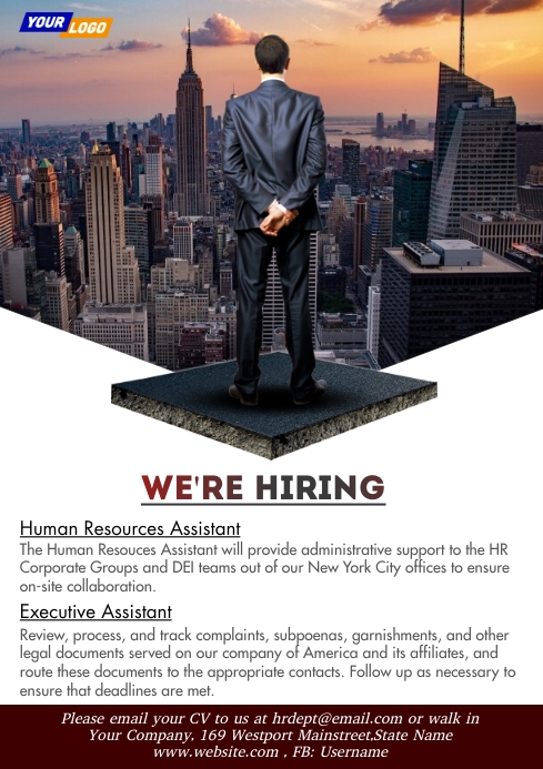 Copy of 3D Job vacancy template | PosterMyWall