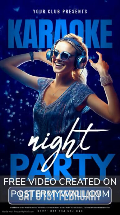 3d Karaoke Night Party Reel Instagram Template | PosterMyWall