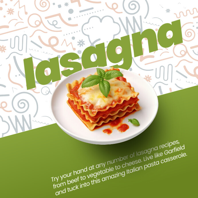 Copy of 3d Lasagna Day Instagram Post | PosterMyWall