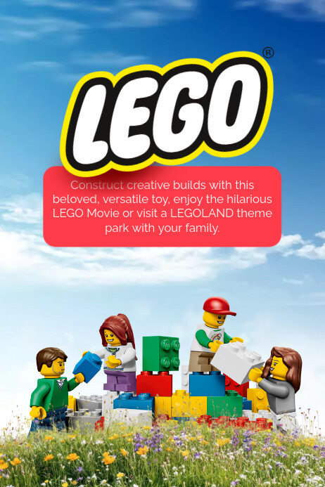 3d Lego Day Poster Template | PosterMyWall