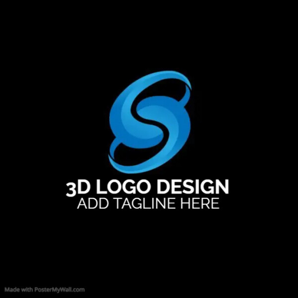 3D LOGO S Template | PosterMyWall