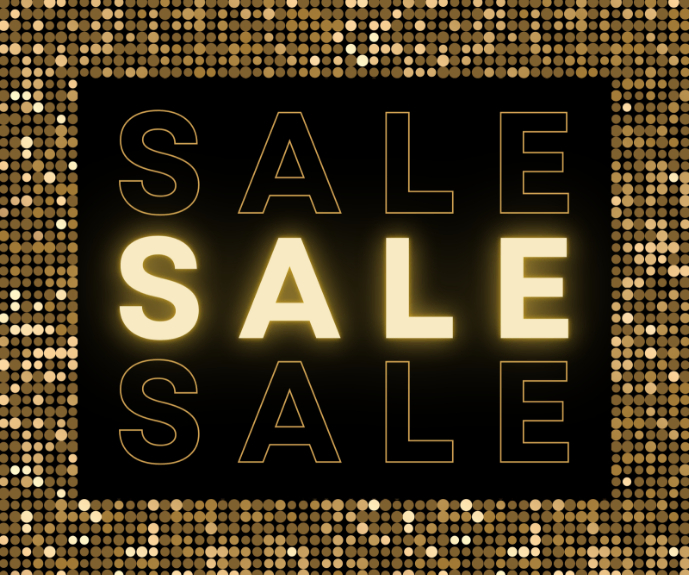 3d Luxury Gold Sale Poster Template | Eye-catching Black Friday Promo ...