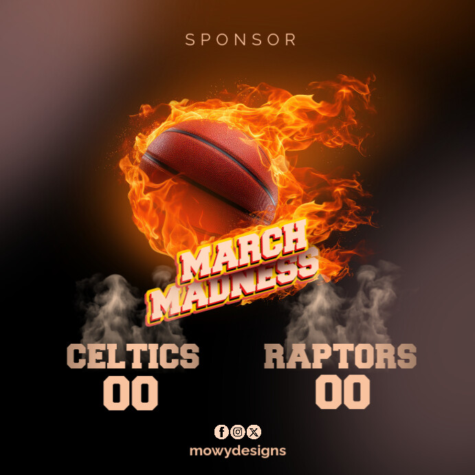 Copy of 3d March Madness Instagram Post | PosterMyWall