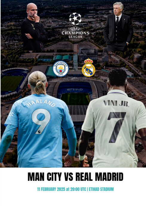 3d Matchday Ucl A4 Template | PosterMyWall