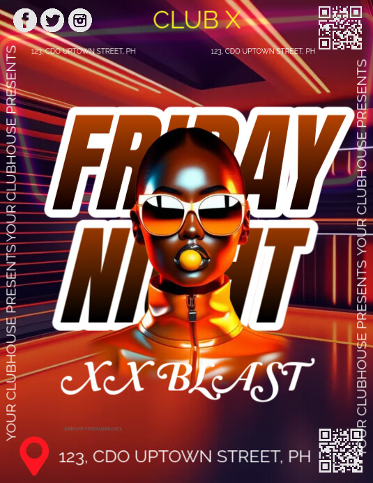 3d maximalism drunk party Template | PosterMyWall