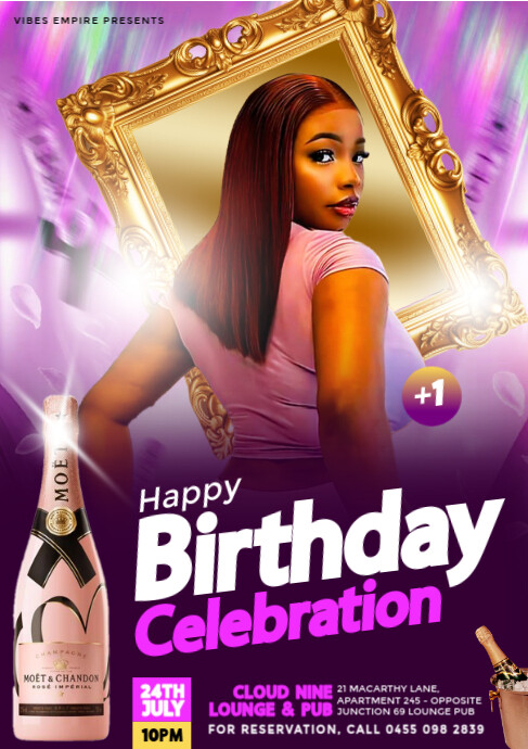 Copie de 3D Maximalist Birthday Party Event Flyer Poster A4 | PosterMyWall