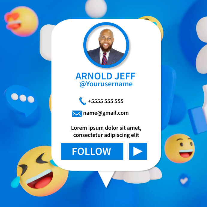 3d messenger post Template | PosterMyWall