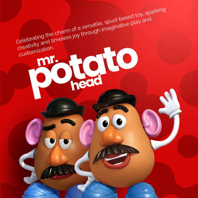 Modèle 3d Mr. Potato Head Instagram Post | PosterMyWall