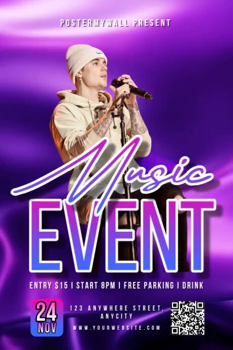 Plantilla de 3d Music Event Poster | PosterMyWall