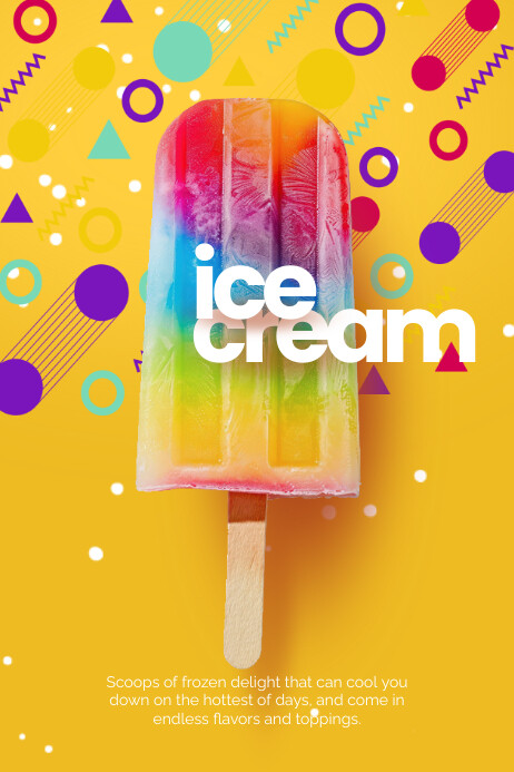 3d National Ice Cream Day Poster Template | PosterMyWall