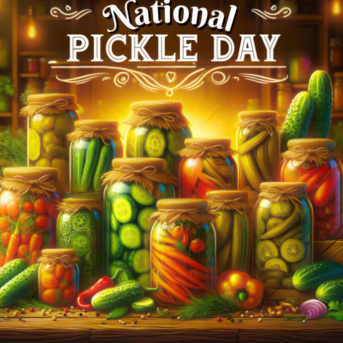 3d National Pickle Day Instagram Post Template | PosterMyWall