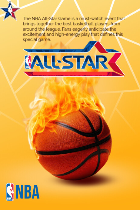 Copy of 3d Nba All Star Poster | PosterMyWall