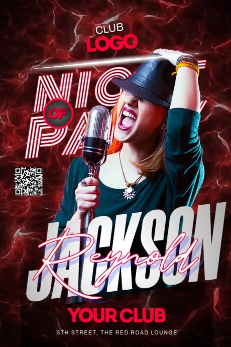 3d Night Party Poster Template | PosterMyWall