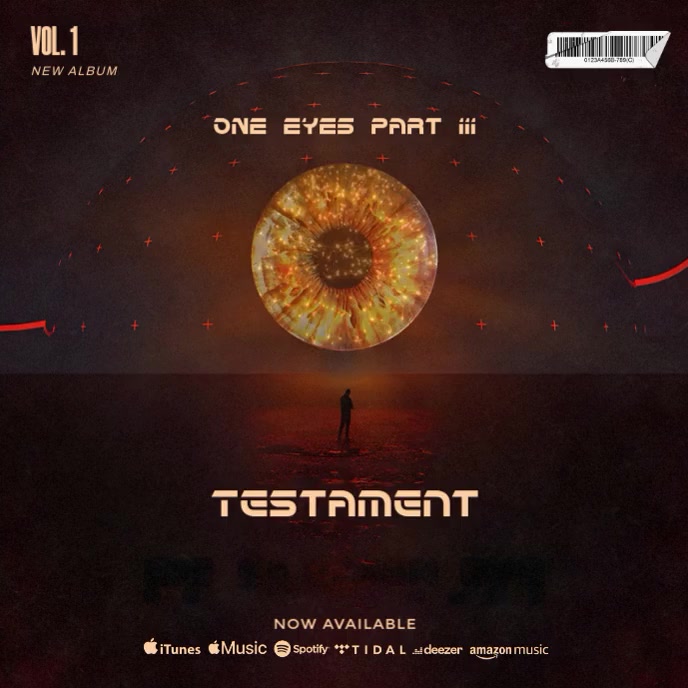 3d One Eyes Part Iii Album Cover Template | PosterMyWall