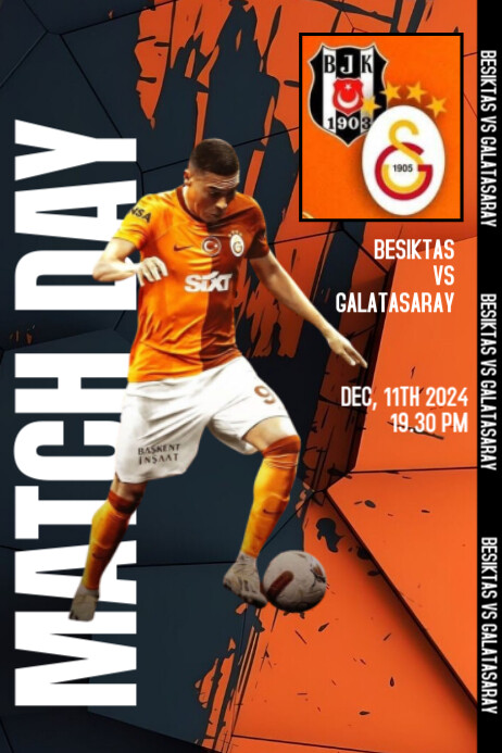 3d Orange Soccer Poster Templat | PosterMyWall