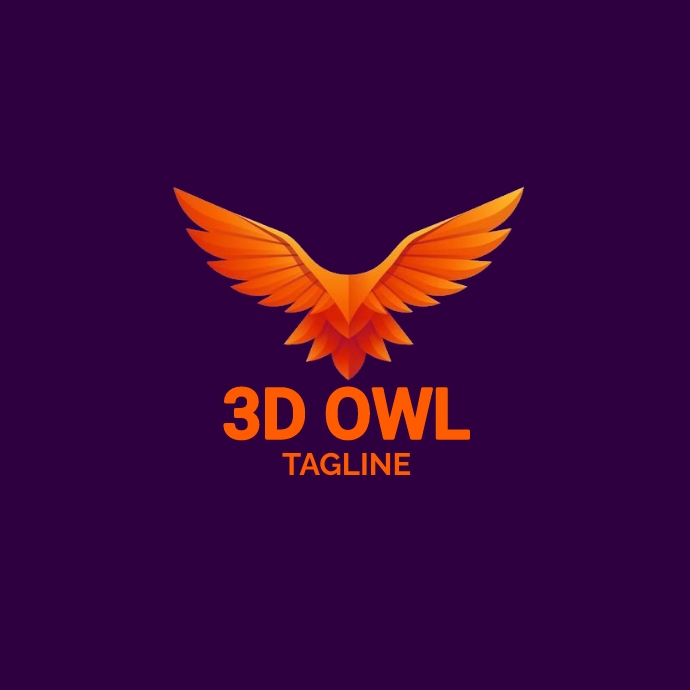 Copy of 3D OWL LOGO DESIGN | PosterMyWall