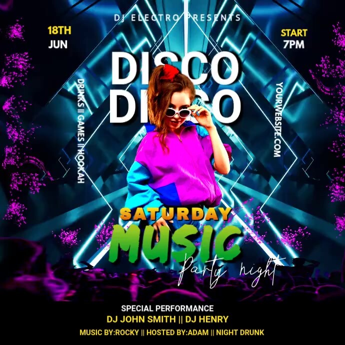 3D Party Flyer (2) | PosterMyWall