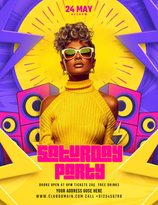 Copy of 3d Party Flyer Flyer (us Letter) | PosterMyWall