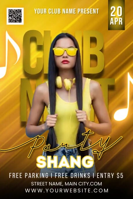 3d Party Night Poster Modelo | PosterMyWall