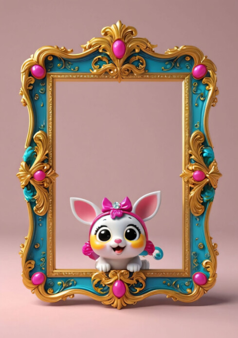 3D Picture Frame Template. | PosterMyWall