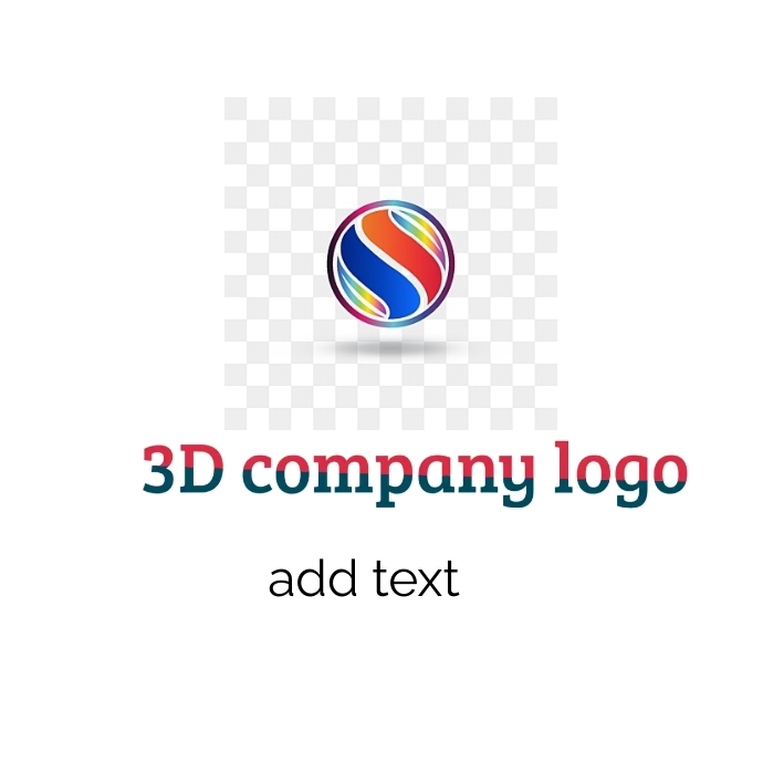 3D PNG company logo design template. | PosterMyWall