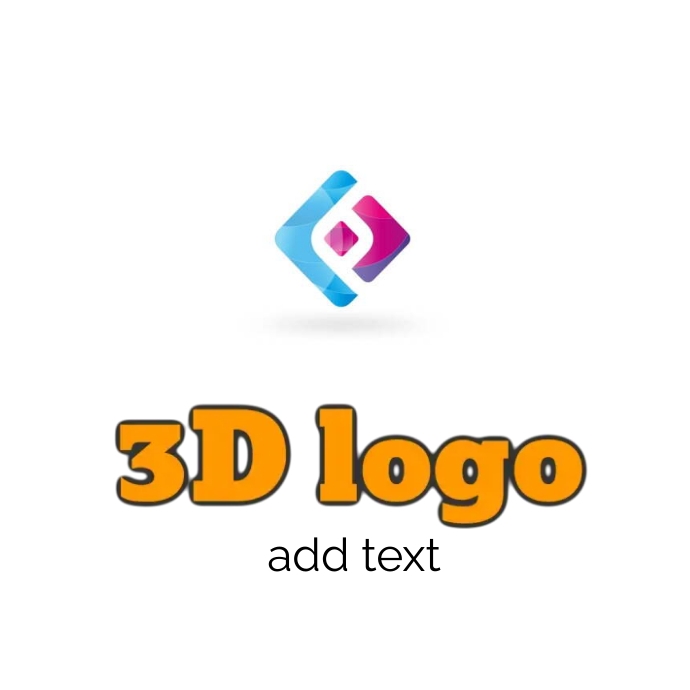 3d PNG logo Template | PosterMyWall