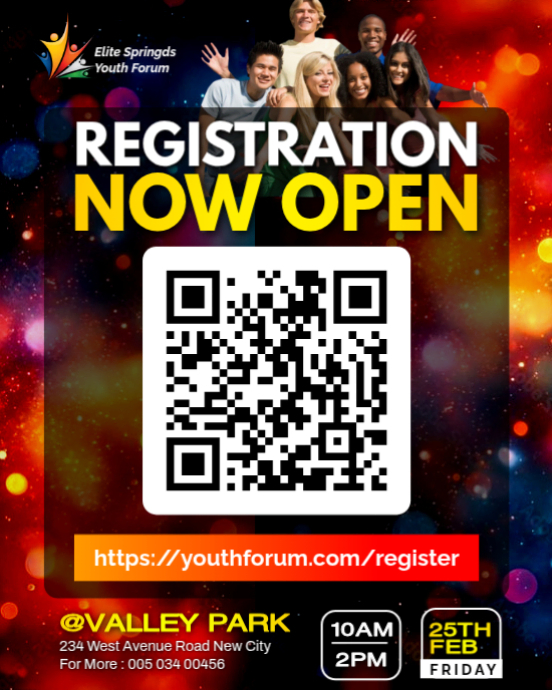 3d Qr Code Quick Response Link Scanner Generator Design Marketing Event ...