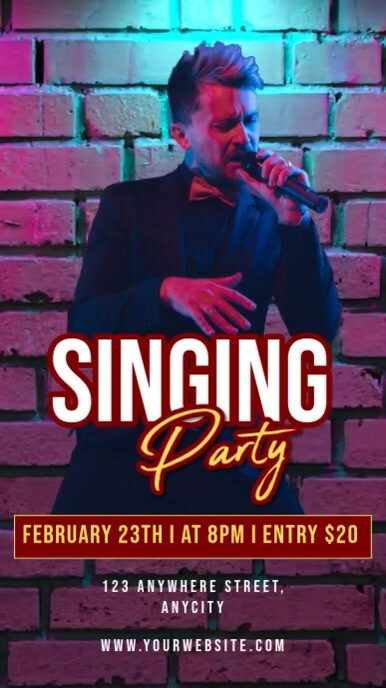 3d Singing Party Reel Instagram Template | PosterMyWall