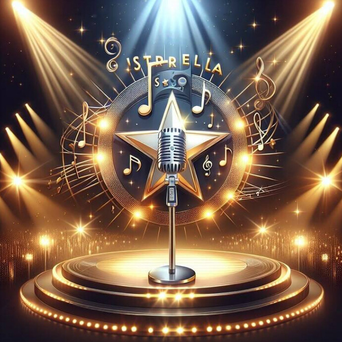 Copy of 3d Star Stage Spotlights Instagram Post | PosterMyWall
