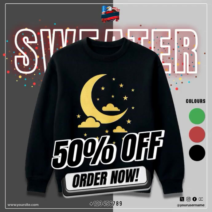 Plantilla de 3d Sweater Instagram Post | PosterMyWall