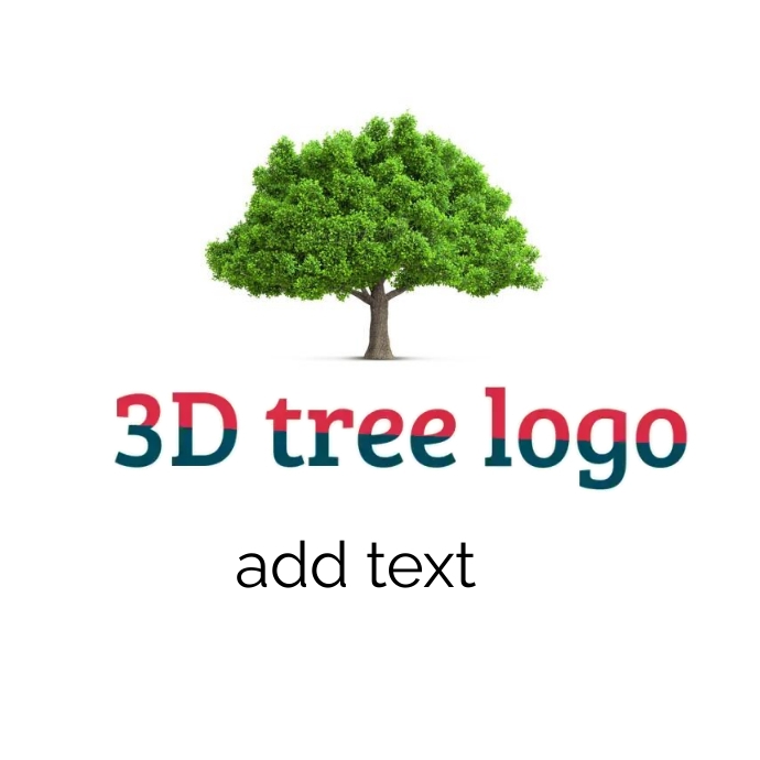 3D tree logo design template. | PosterMyWall