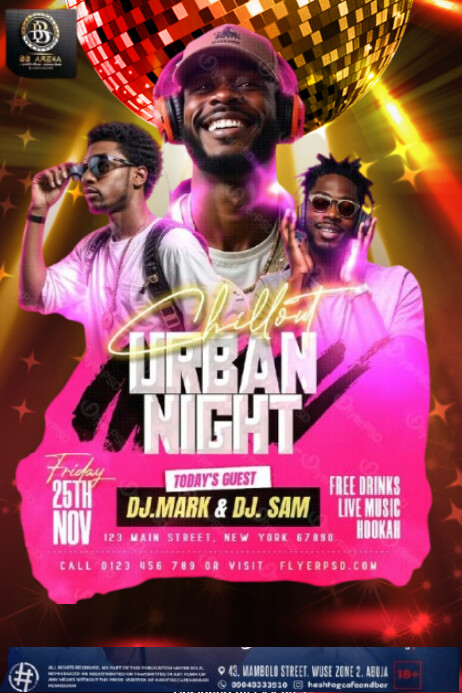 Copy of 3d Urban Night Party Poster | PosterMyWall
