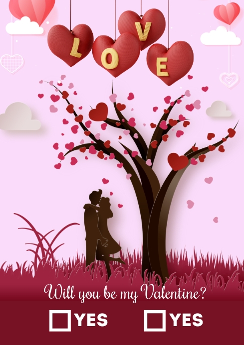 3D Valentine's card Template | PosterMyWall