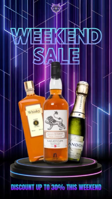 3d Weekend Sale 2025 Instagram Reel Template | PosterMyWall