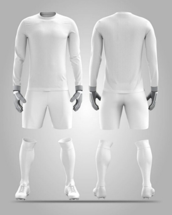3d White Soccer Kit Mockup Instagram Portrait เทมเพลต | PosterMyWall