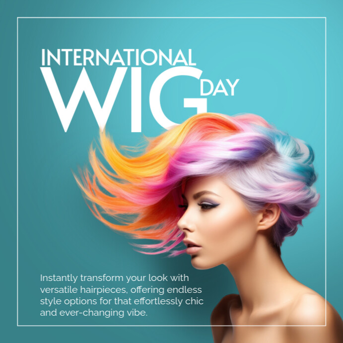 Copy of 3d Wig Day Instagram Post | PosterMyWall