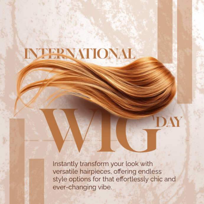 Copy of 3d Wig Day Instagram Post | PosterMyWall