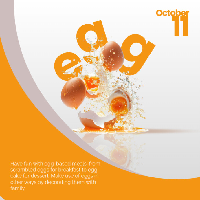 Modèle 3d World Egg Day Instagram Post | PosterMyWall