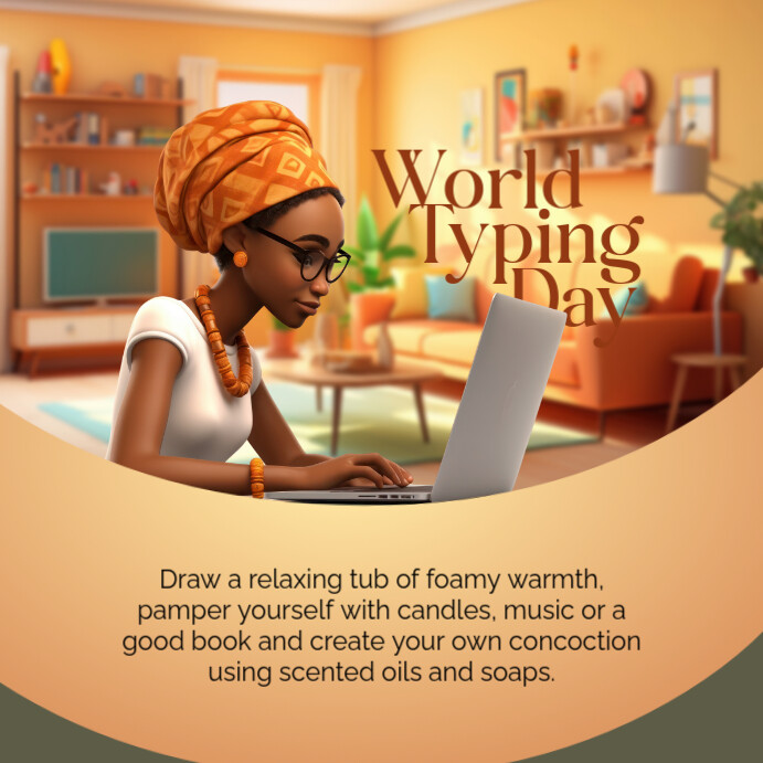 Copy of 3d Worldd Typing Day Instagram Post | PosterMyWall