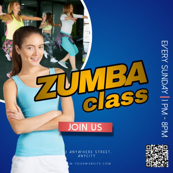 Copy of 3d Zumba Classes Pos Instagram | PosterMyWall