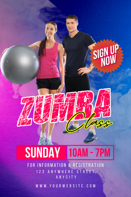 Copy of 3d Zumba Classes Poster | PosterMyWall