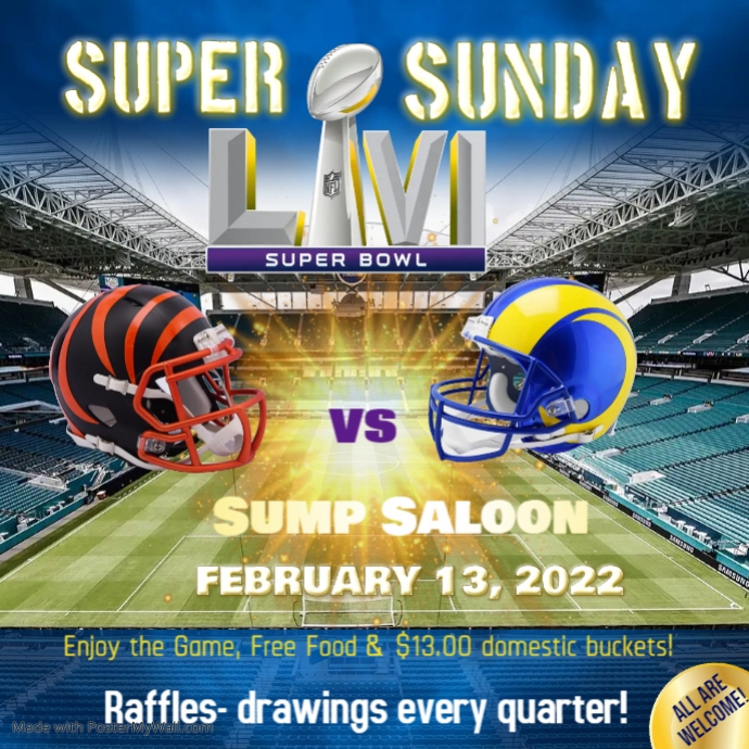 Copy of Super Bowl Sunday | PosterMyWall