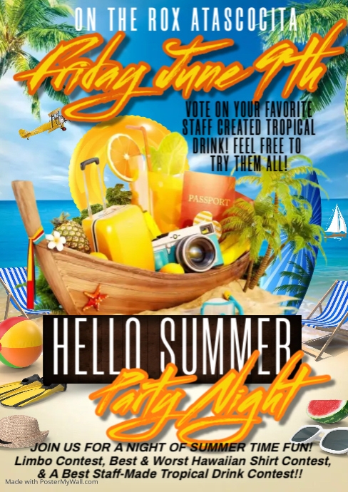 hello summer | PosterMyWall