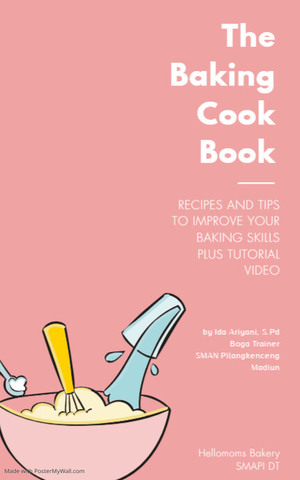 Pink Cookbook Cover | PosterMyWall