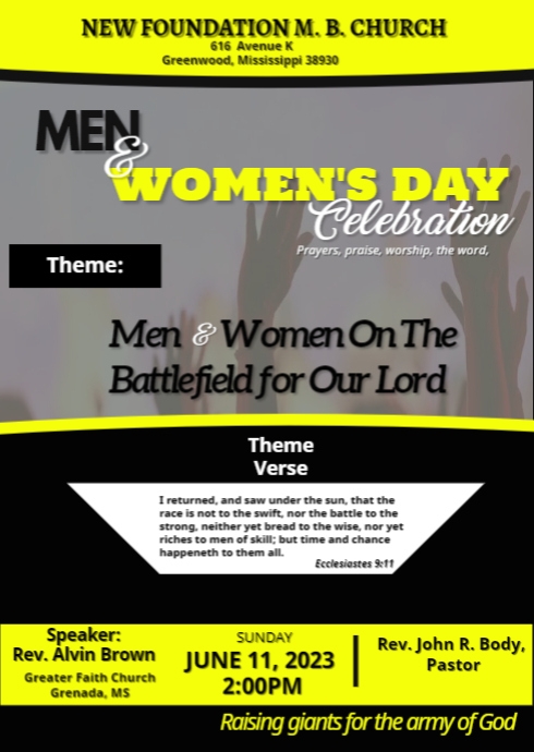 Copy of Christian men event flyer | PosterMyWall