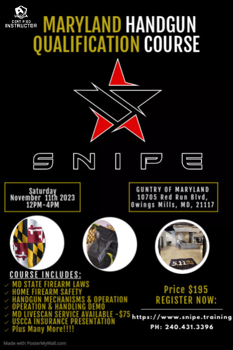 Copy of Copy of Firearms Safety Training Flyer Template | PosterMyWall