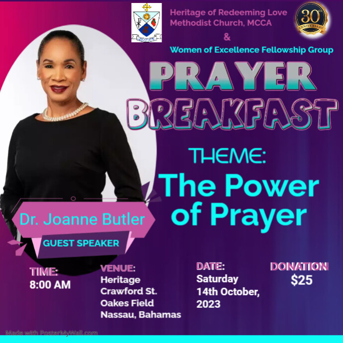 WOMEN PRAYER BREAKFAST EVENT POSTER (1) | PosterMyWall
